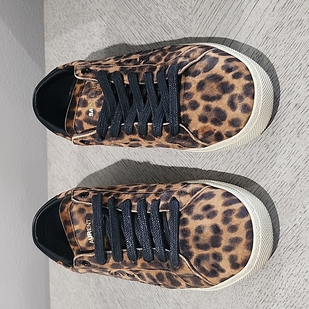 Saint Laurent - Leopard Print Sneaker - Gem